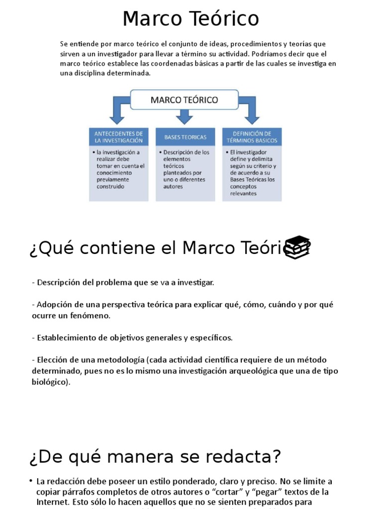 Marco Teóric1o | PDF | Teoría | Verbo