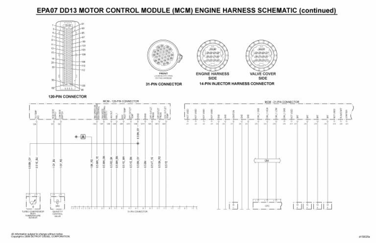 EPA07 DD13 Motor Control Module (MCM) Engine Harness (Page 2)