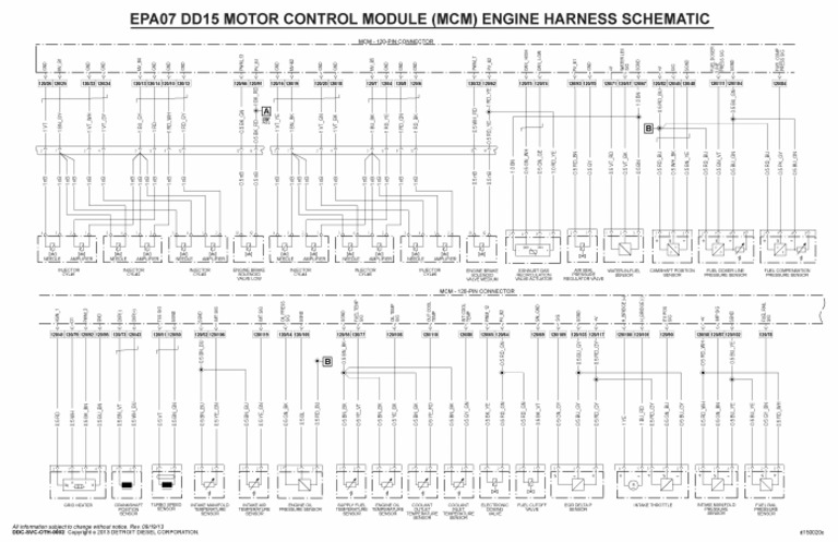 EPA07 DD15 Motor Control Module (MCM) Engine Harness (Page 1)