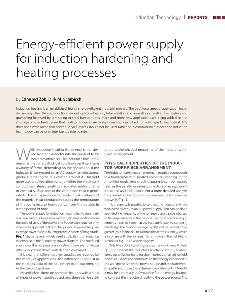 Energy-Efficient Power Supply For Induction Hardening and Heating ...
