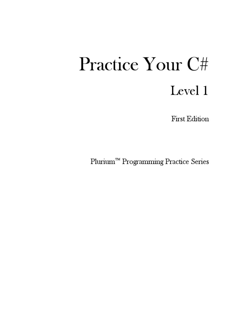 Pdf Pdf Integer Computer Science C Sharp Programming Language 0294