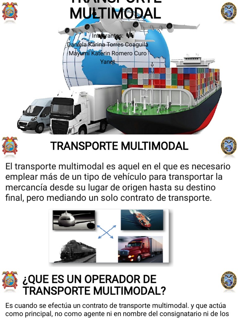 Transporte Multimodal - PPTX Tuyo | PDF | Guía de carga | Transporte