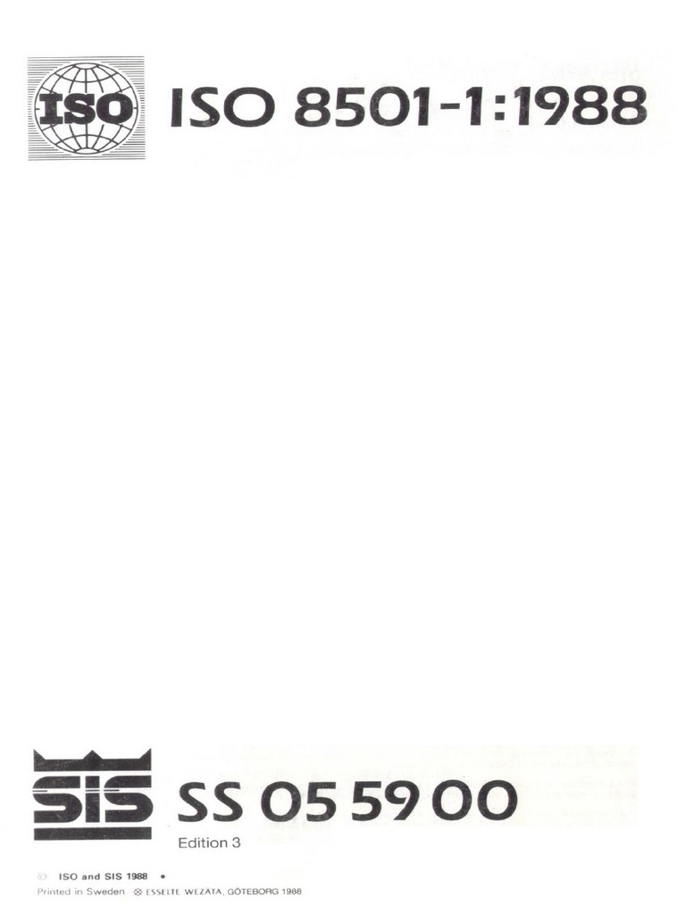 Iso+8501 1 1998 | PDF