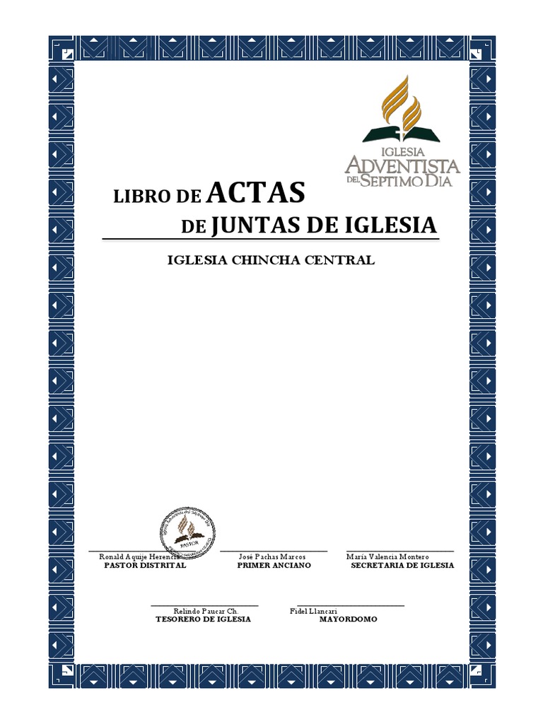 Apertura Libro de Actas | PDF