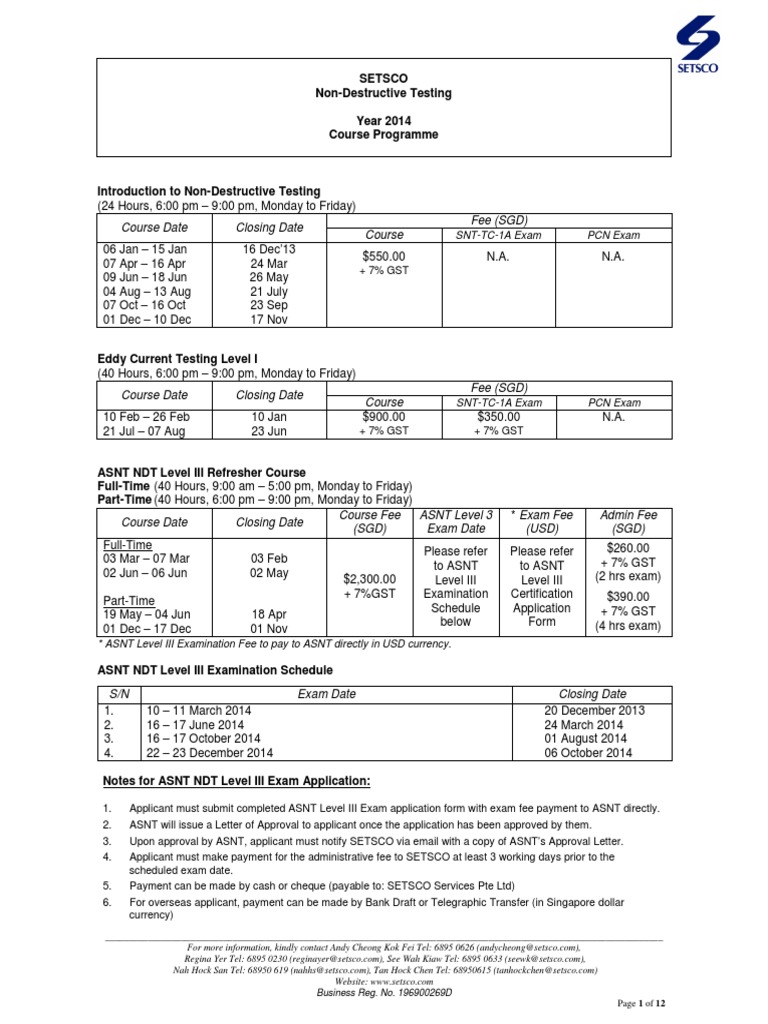 Setsco Training PDF | PDF | Test (Assessment) | Business