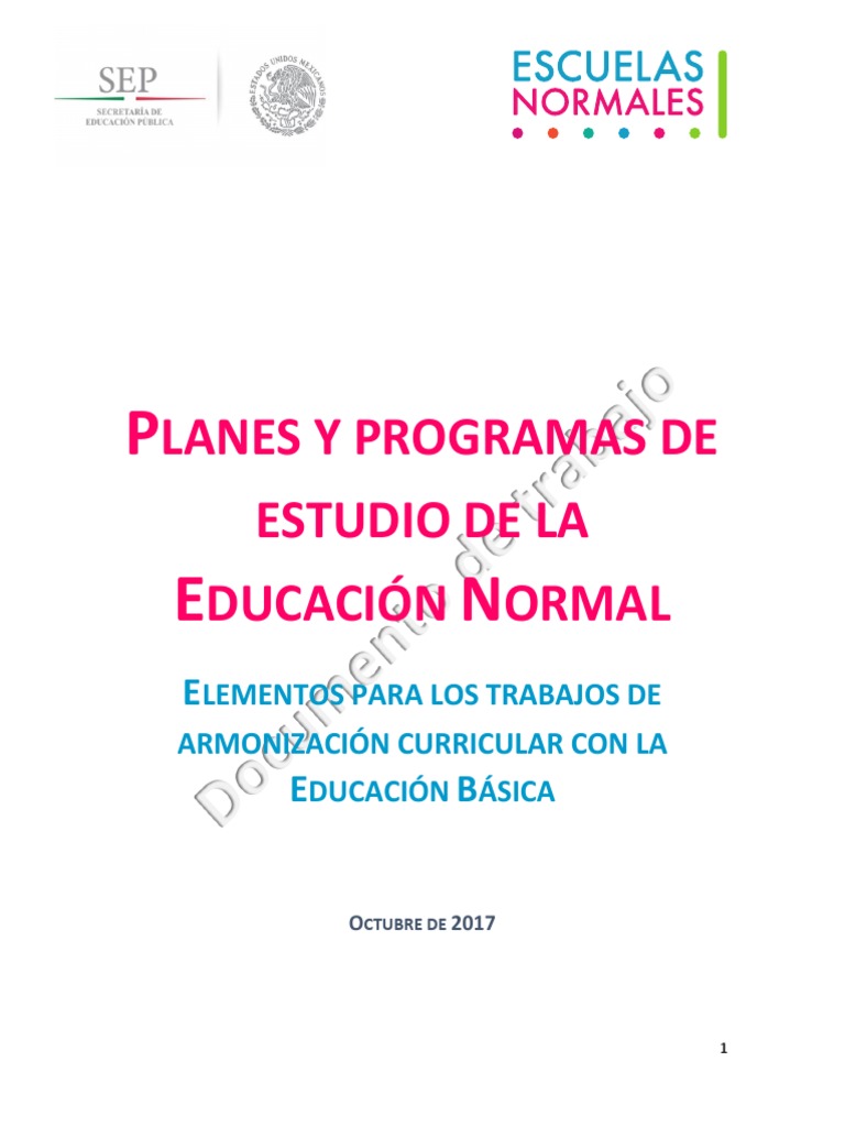 Documentos DGESPE Nueva Malla Curricular Nov 2017 | PDF | Plan de estudios | Educación primaria