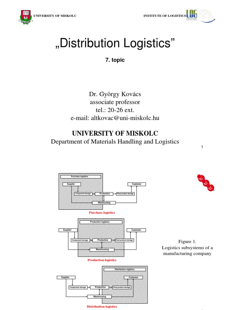 8.distribution Logistics | PDF | Logistics | Distribution (Business)