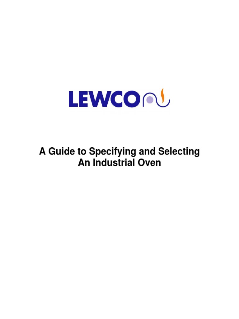 LEWCO Oven Selection Guide PDF | PDF | Thermocouple | Control System