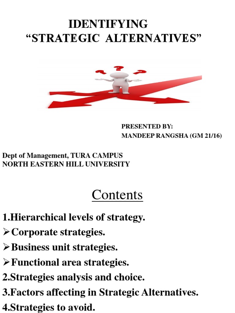 Identifying Strategic Alternatives | PDF | Competitive Advantage ...