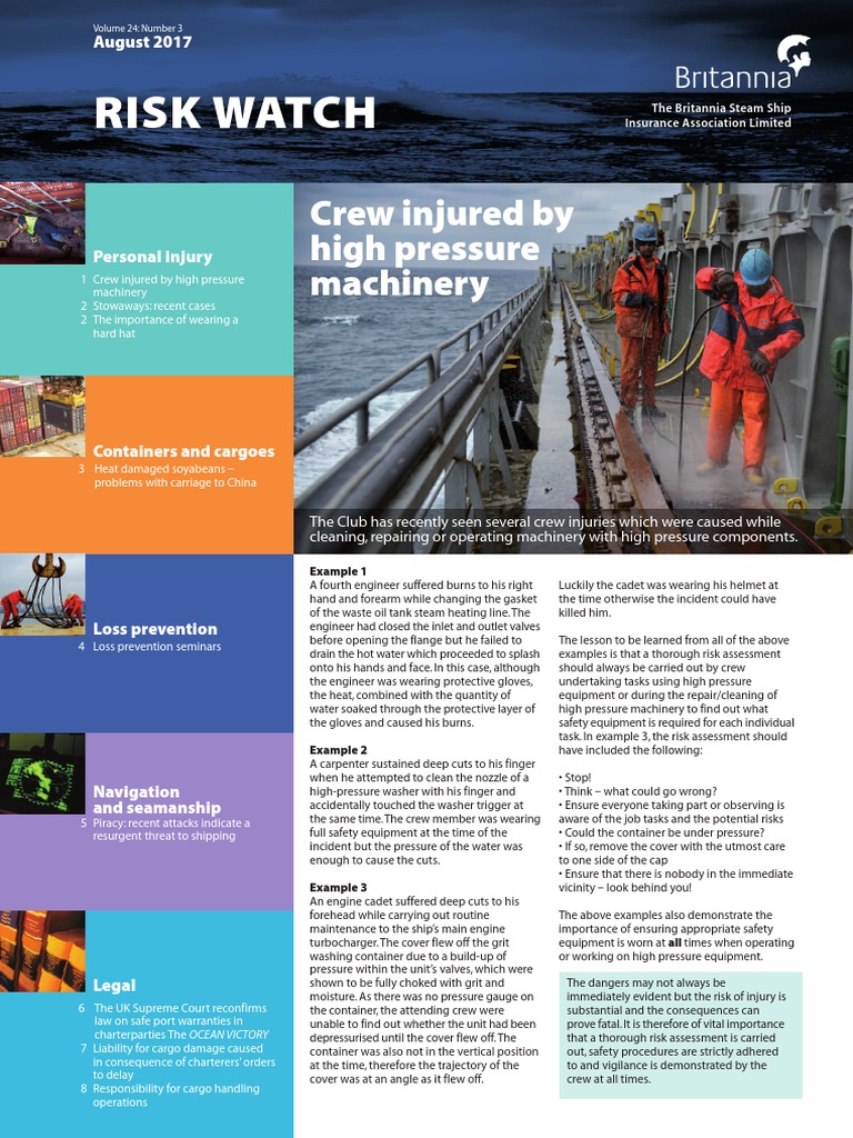 Britannia P&I Risk-Watch Vol 24 No3 2017 - 08 PDF | PDF | Piracy | Ships