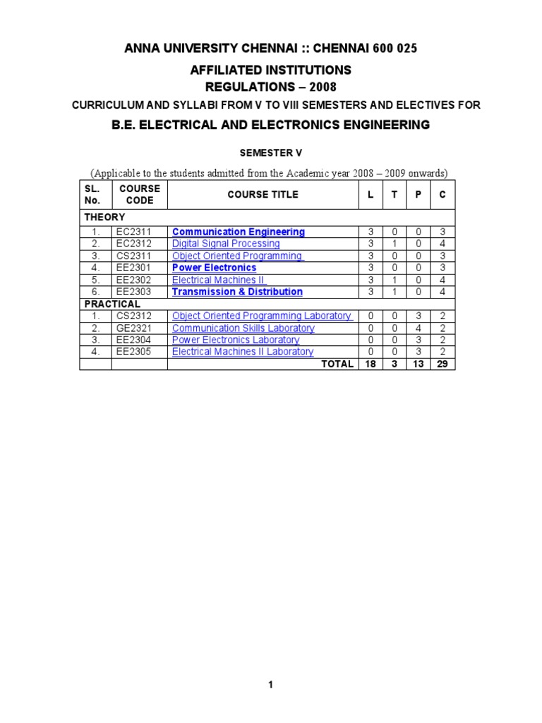 Anna University Chennai:: Chennai 600 025 Affiliated Institutions ...