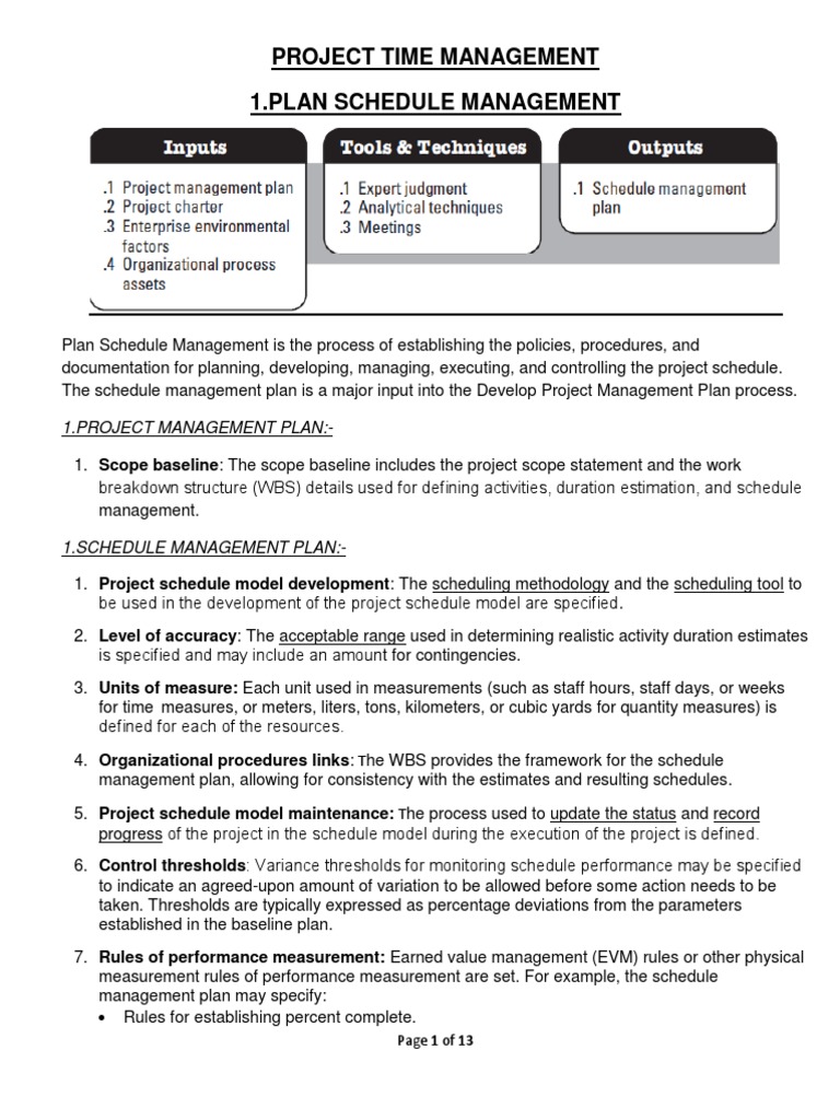 Project Time Management | PDF | Production And Manufacturing | Business