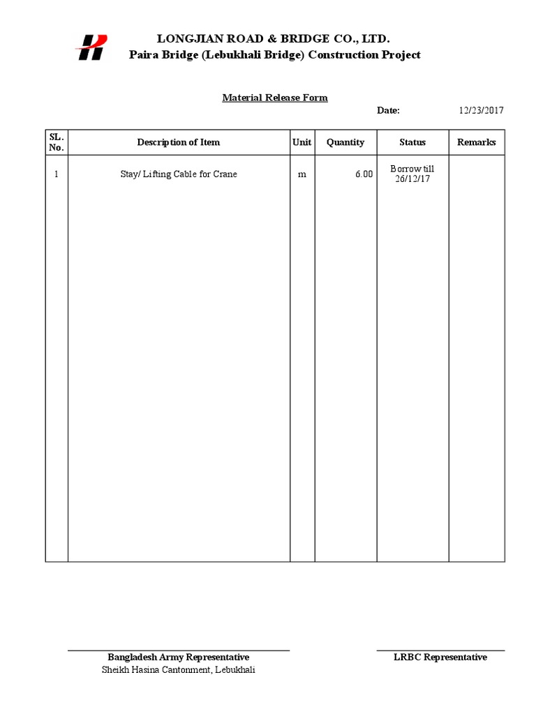 Longjian Road & Bridge Co., Ltd. Paira Bridge (Lebukhali Bridge ...