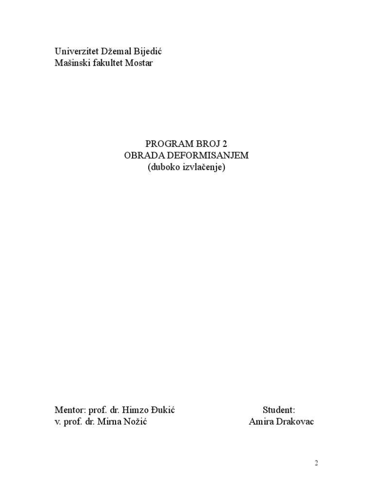 Program 2 Amira Drakovac | PDF