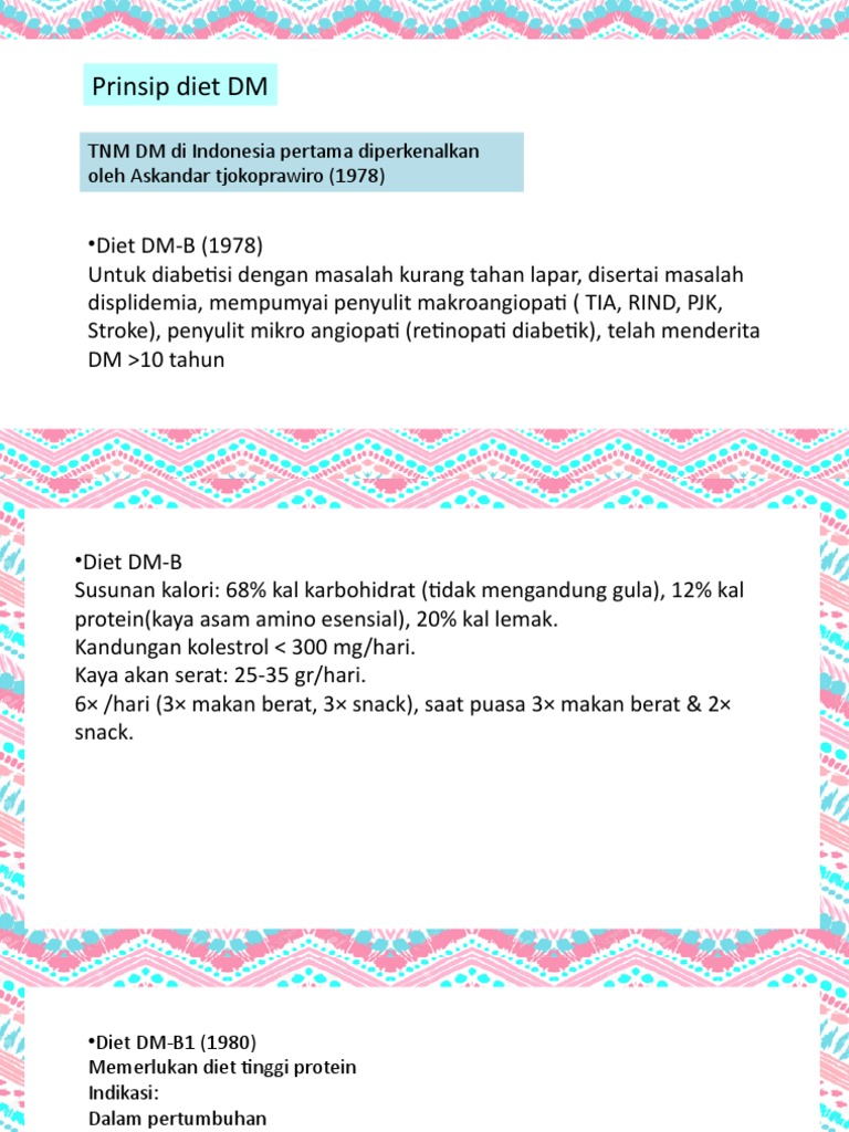 Prinsip Diet DM | PDF