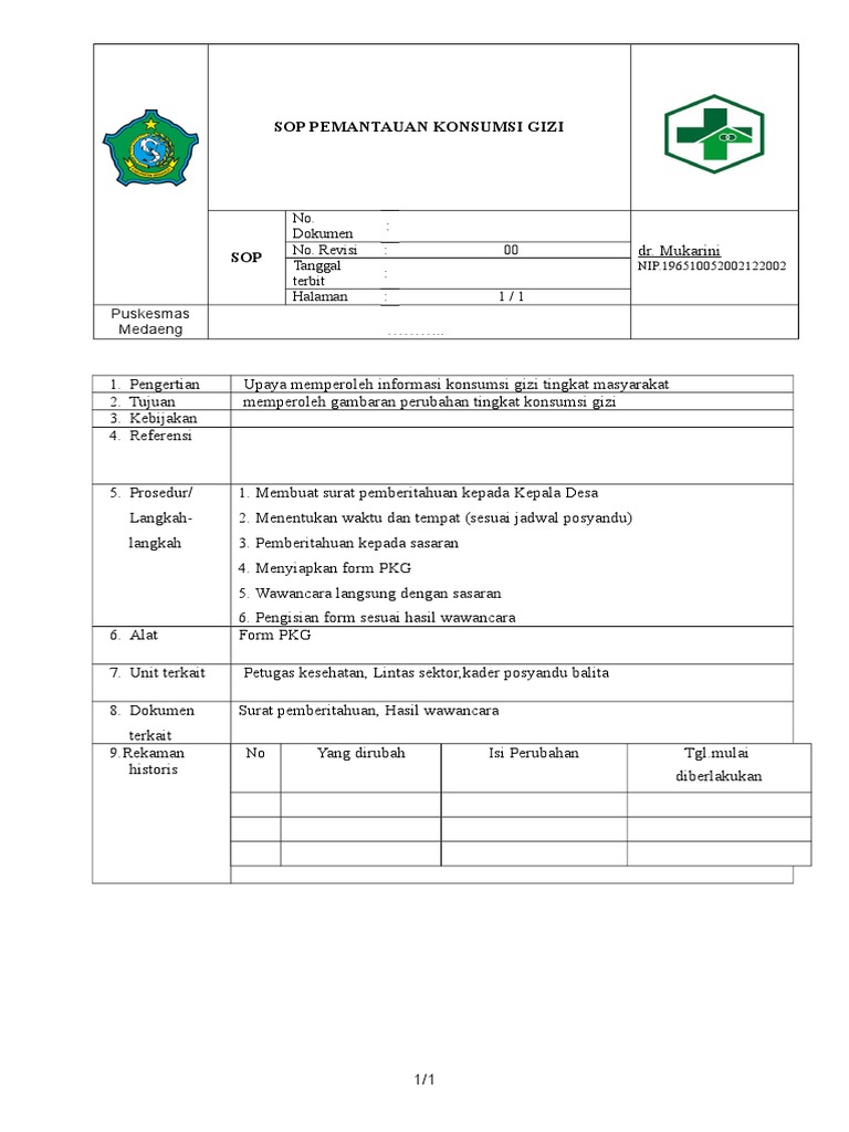 Sop PKG | PDF | Pengembangan Diri