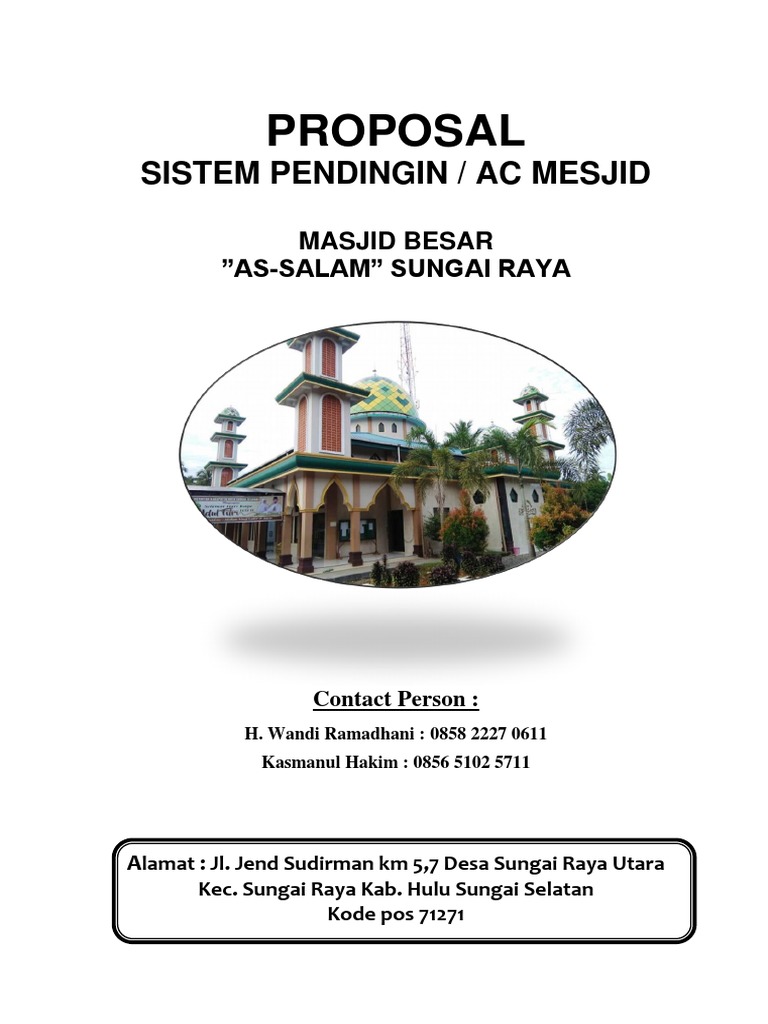Proposal Masjid Assalam | PDF