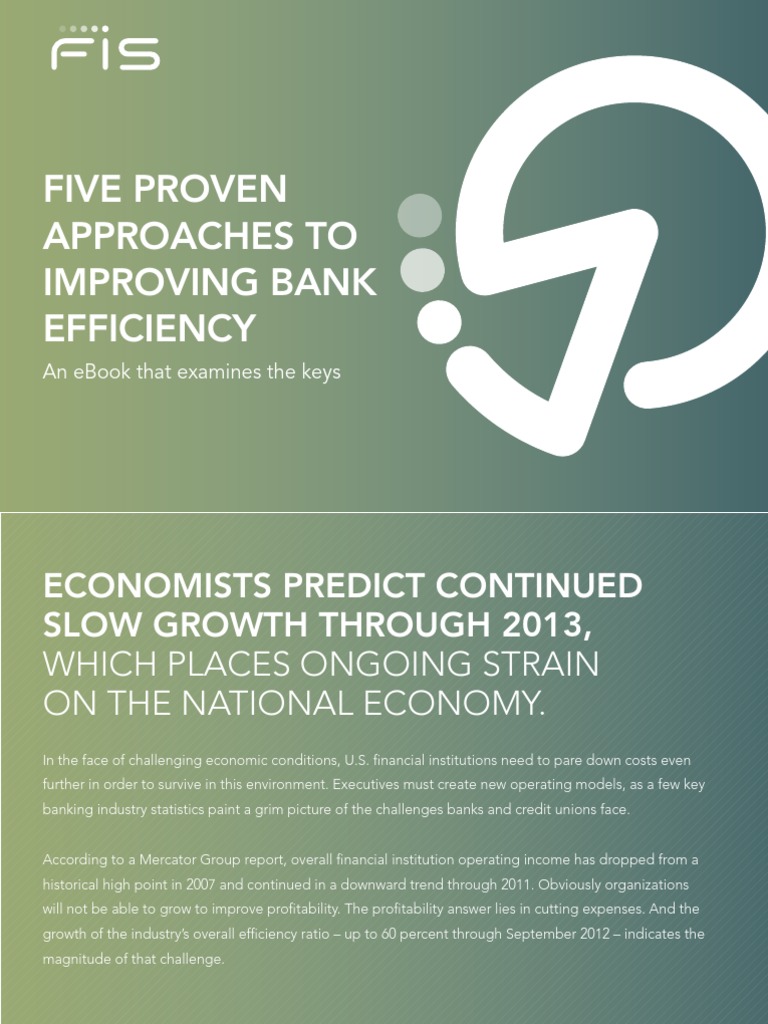 Improving Banking Efficiency | PDF | Outsourcing | Procurement