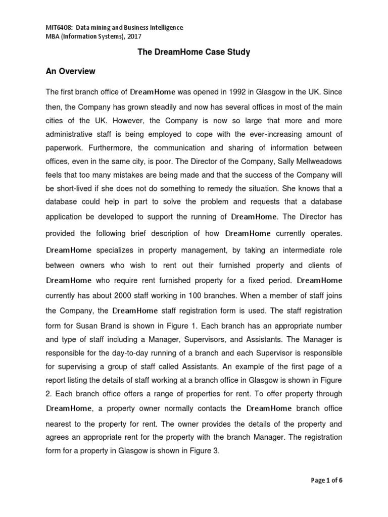 DreamHome Database Solution | PDF | Lease | Business Intelligence