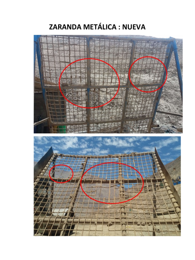 Zaranda Metalica Nueva | PDF