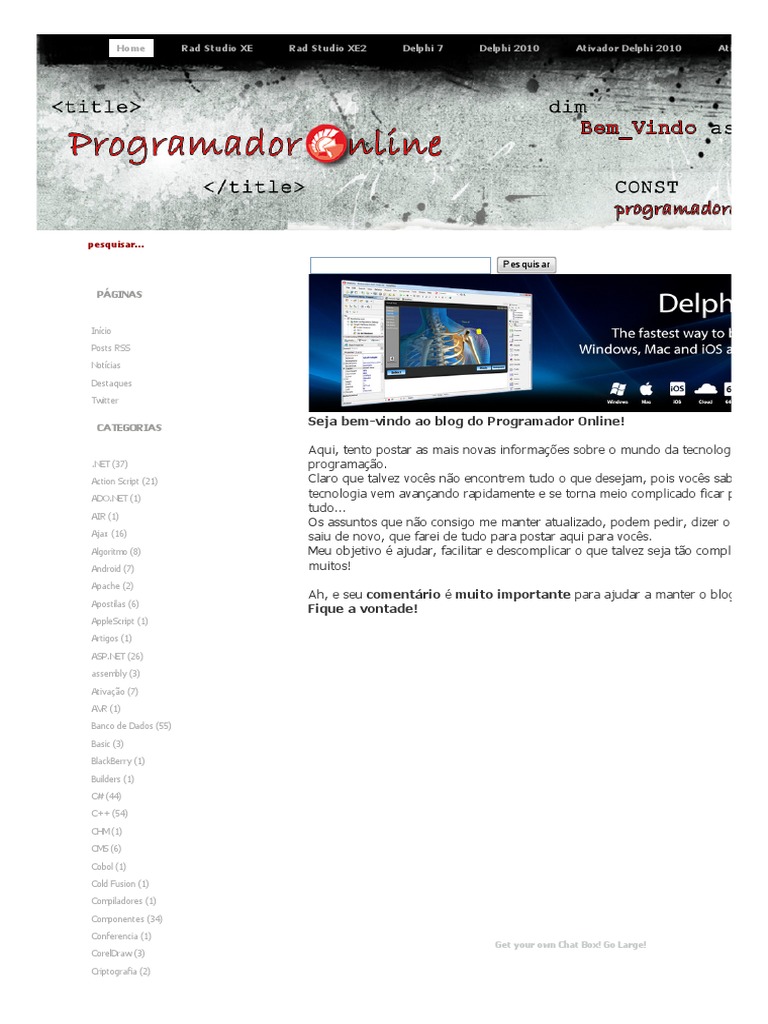 Programador Online - Crack Rad Studio XE2 | PDF | Microsoft Visual ...