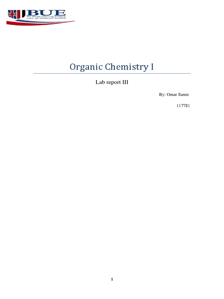 Report-3 Organic Lab | PDF | Ester | Carboxylic Acid