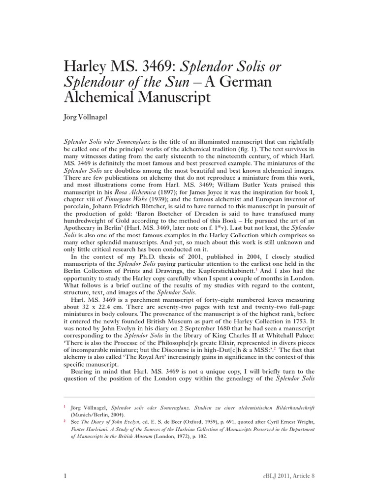 Splendor Solis 2 Estudo PDF | PDF | Alchemy | Books