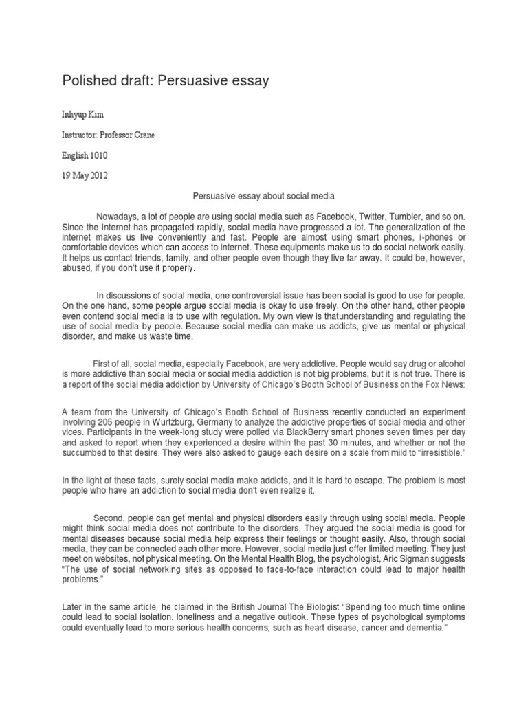 Polished Draft Social Media Pdf Social Media Popular Culture