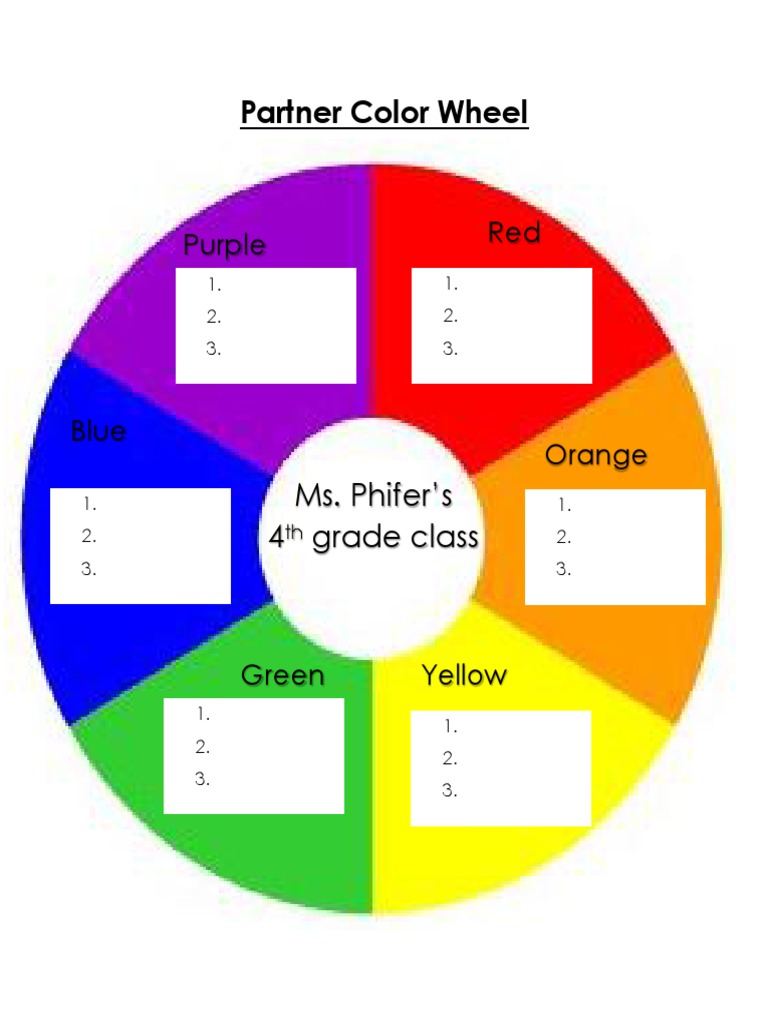 Group Work Color Wheel | PDF