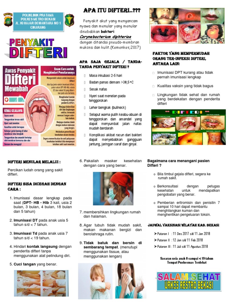 Leaflet Difteri | PDF