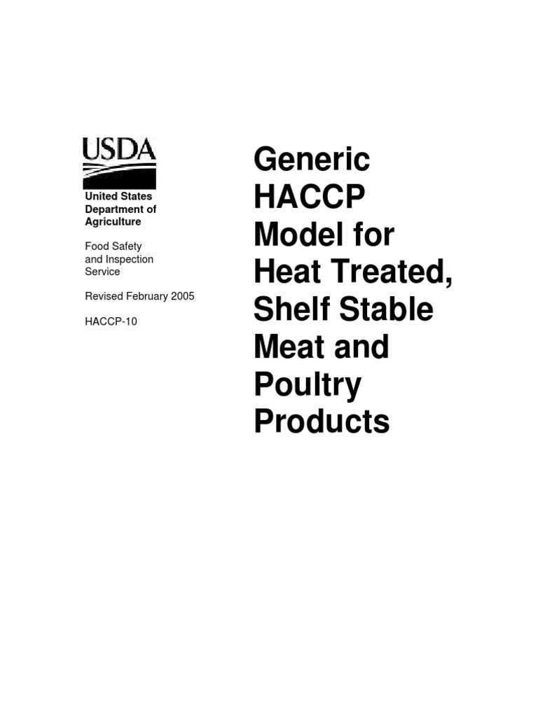 Haccp 10 PDF | PDF | Hazard Analysis And Critical Control Points | Food ...