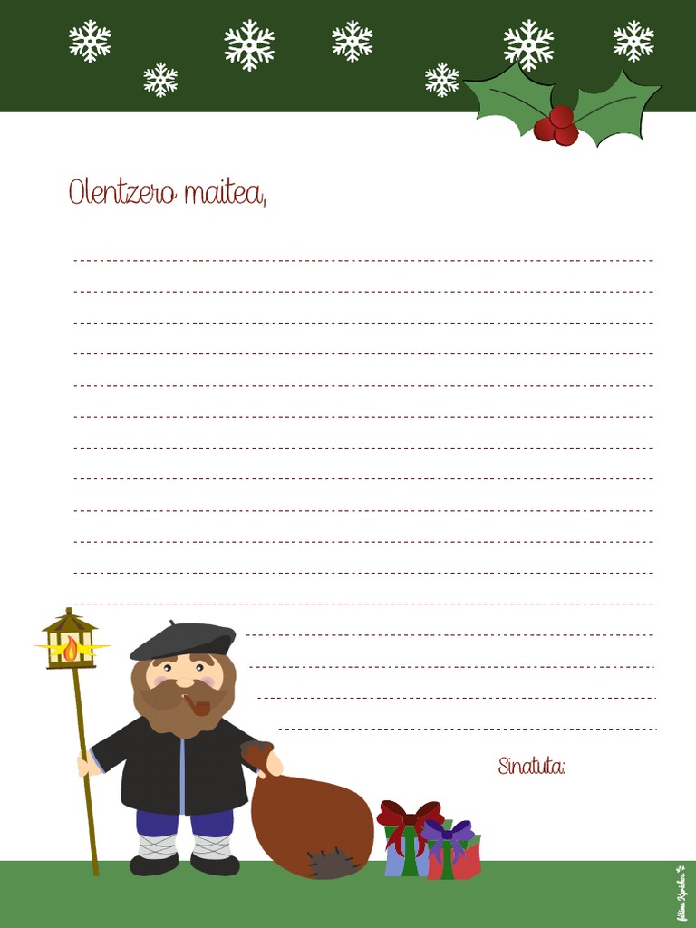 Carta Olentzero | PDF