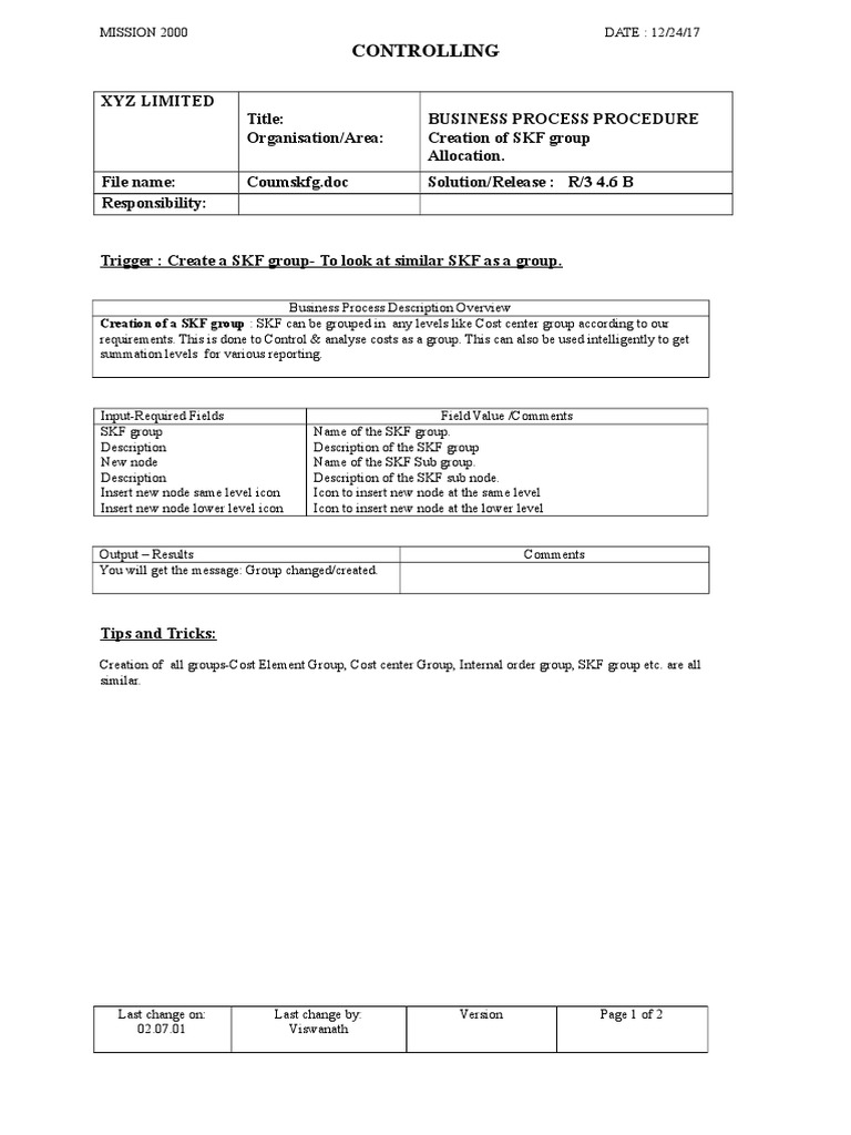 Optimizing SKF Group Structures | PDF | Icon (Computing) | Business Process