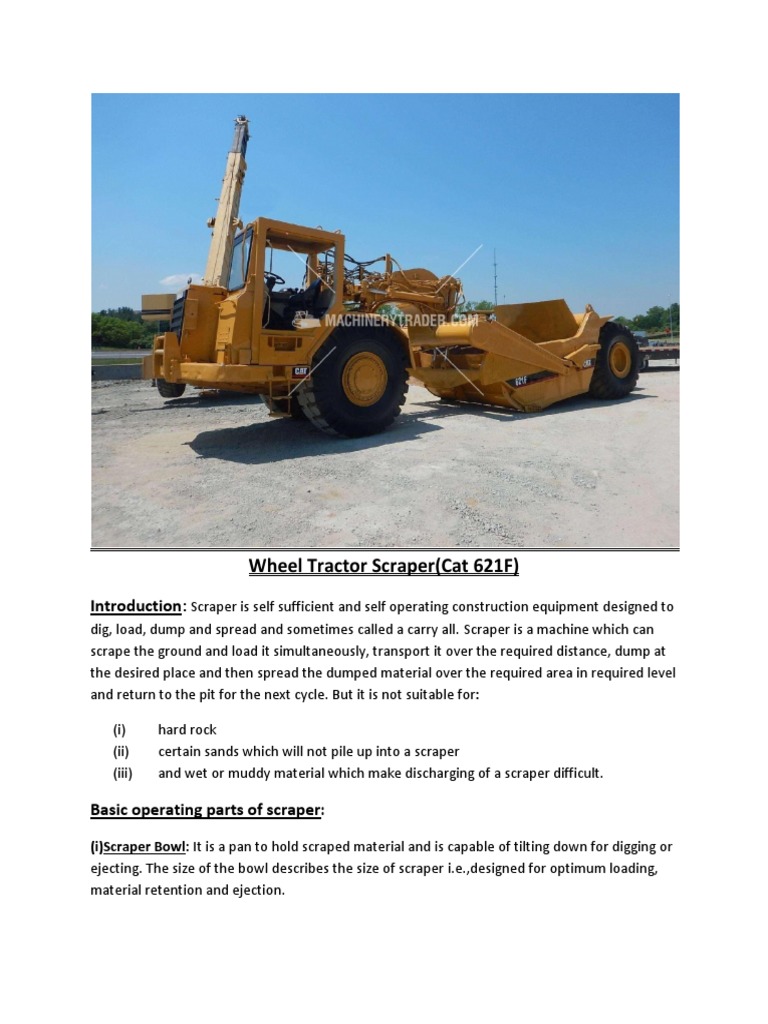 CAT 621F Scraper | PDF | Soil | Nature