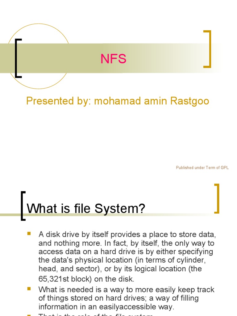 Nfs | File System | Operating System