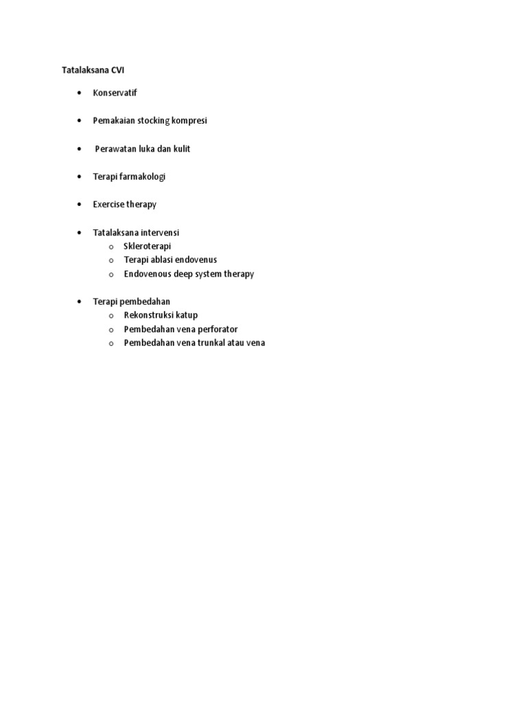 Panduan Tatalaksana CVI | PDF