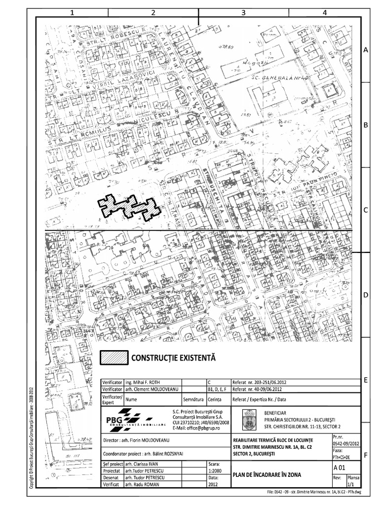 A01 Plan de Incadrare in Zona | PDF