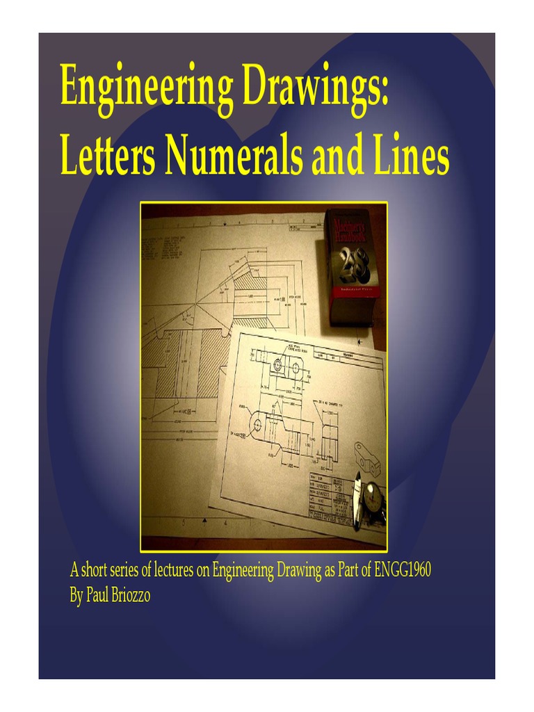 Engineering Drawings Lecture Letters Numerals and Lines | PDF | Science ...
