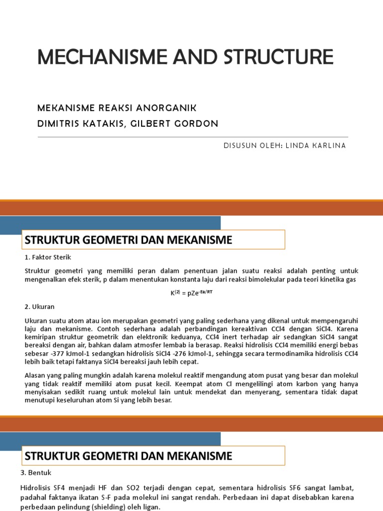 Mechanisme and Structure | PDF