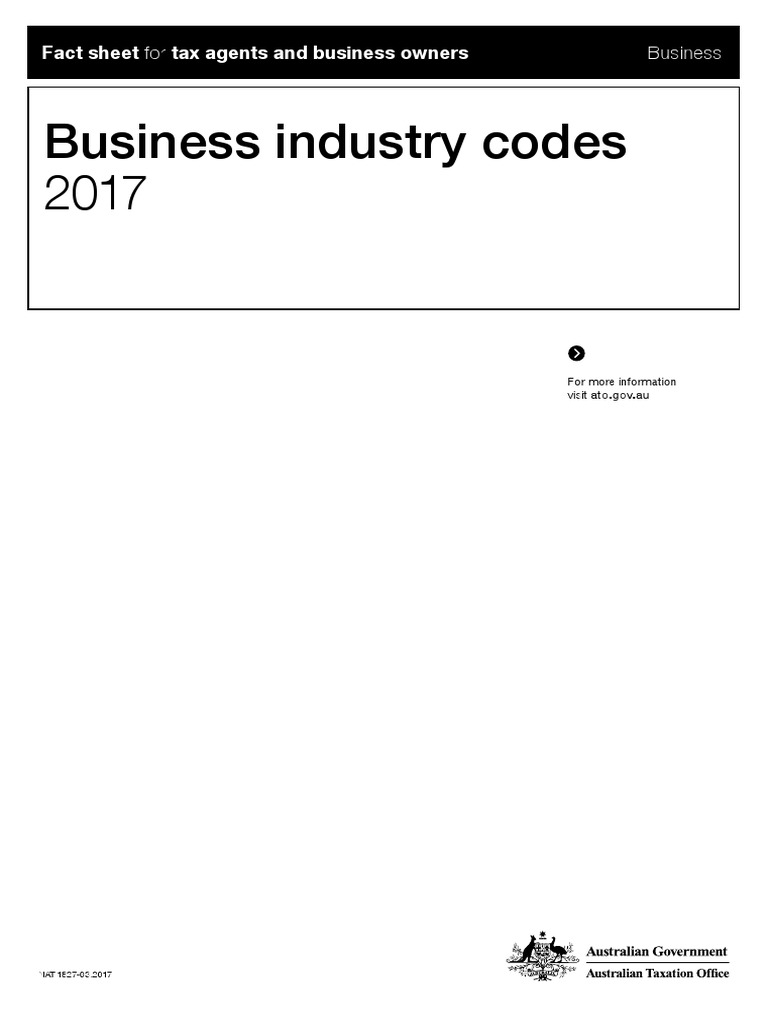 03 2017 Business Industry Codes | PDF | Tax Return (United States ... 03 2017 Business Industry Codes | PDF | Tax Return (United States ...