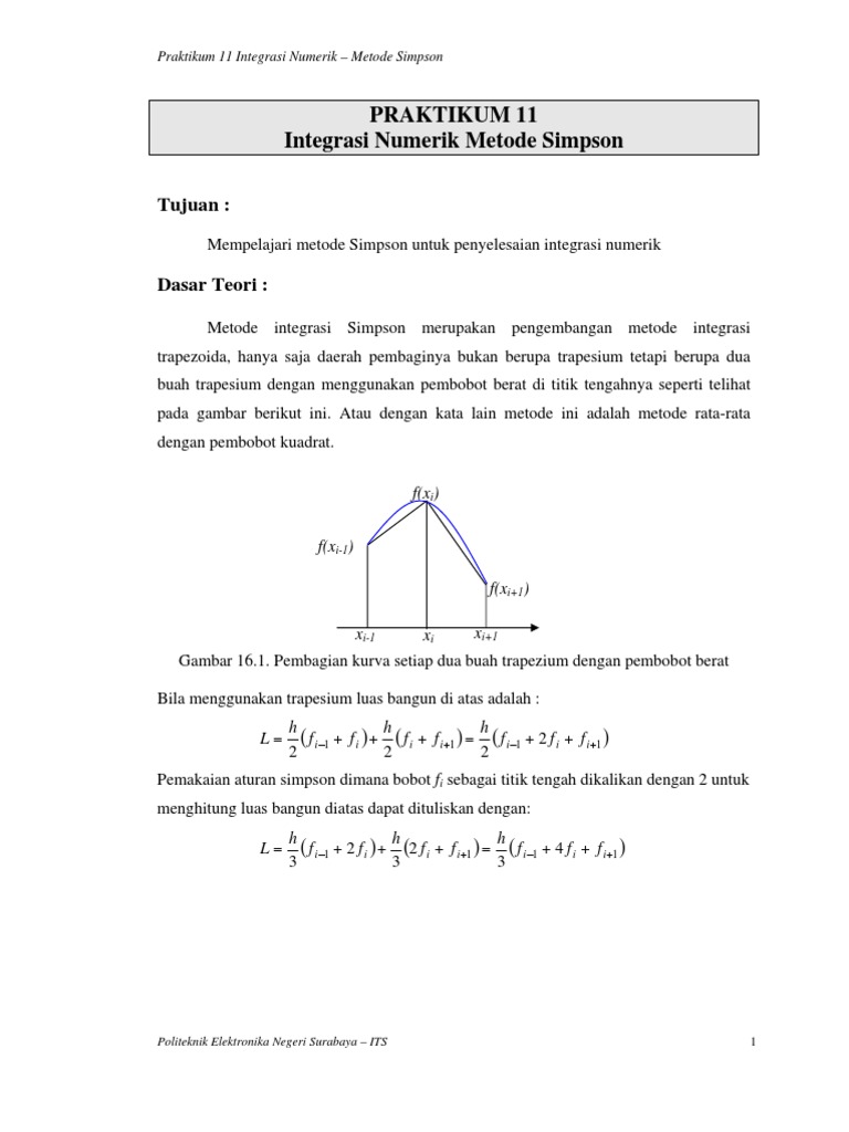 Metode Simpson | PDF
