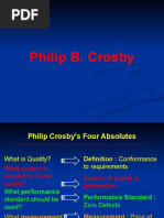 The Crosby Philosophy | PDF | Quality Management | Economies