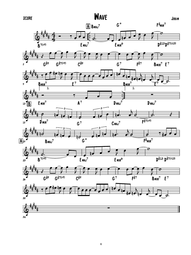 Wave Eb Sheet | PDF