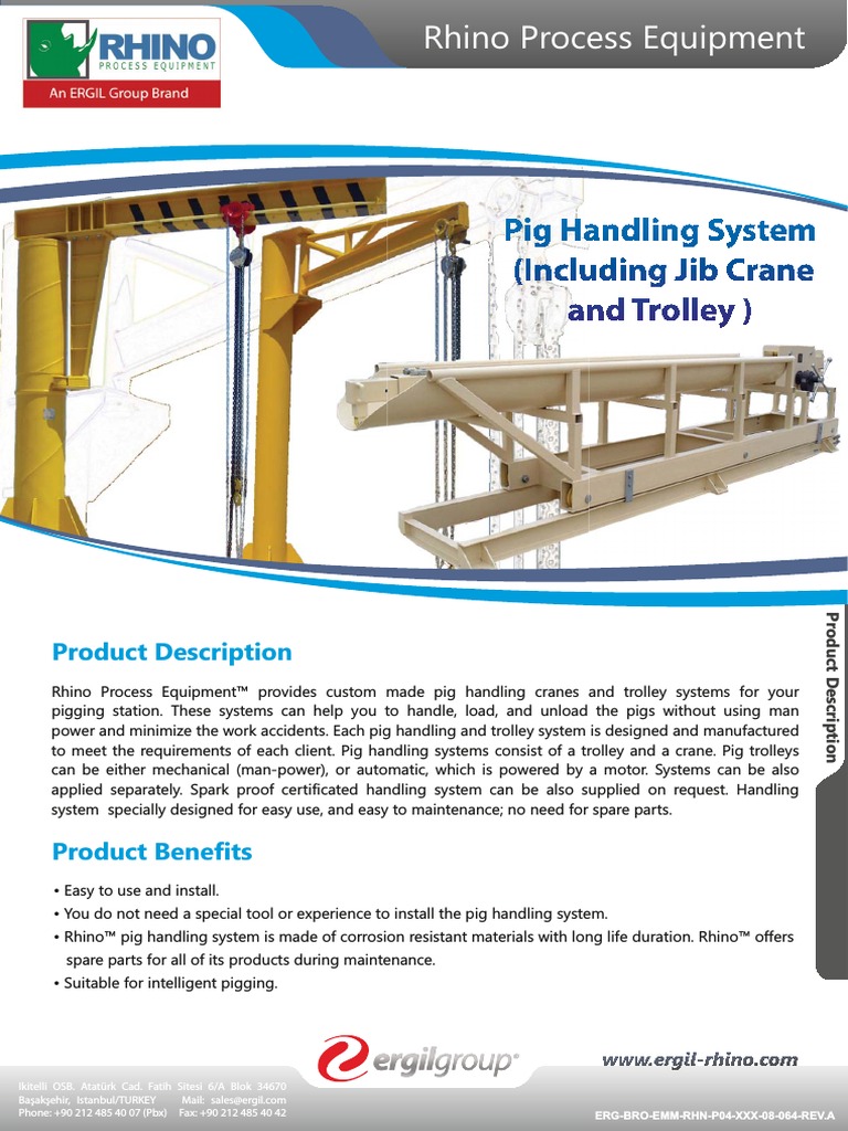 Pig Handling System | Crane (Machine) | Manufactured Goods