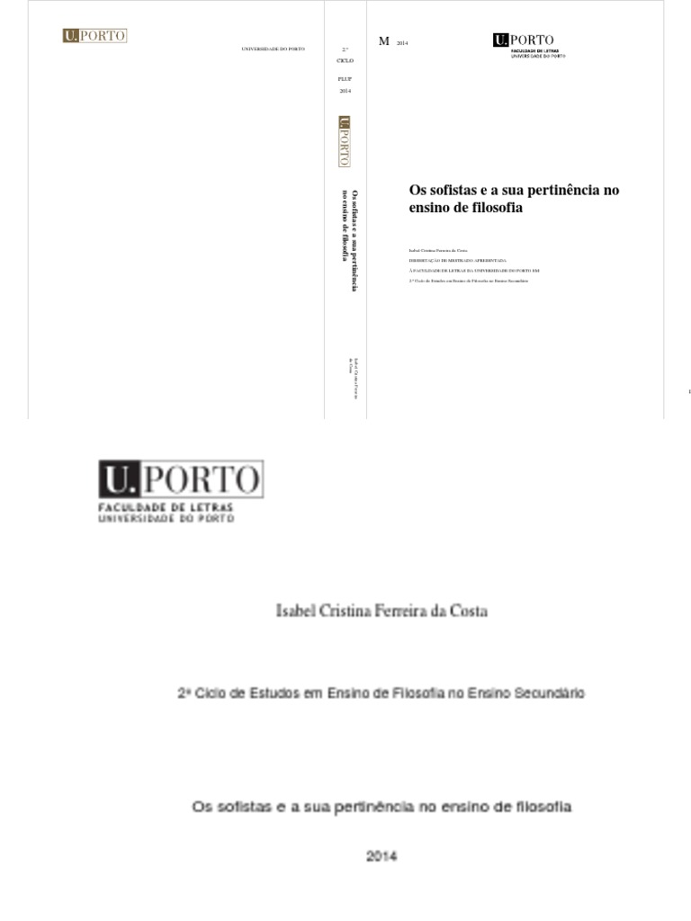 A Importancia Da Sofistica Pro Ensino Da Filosofia | PDF | Pensamento ...