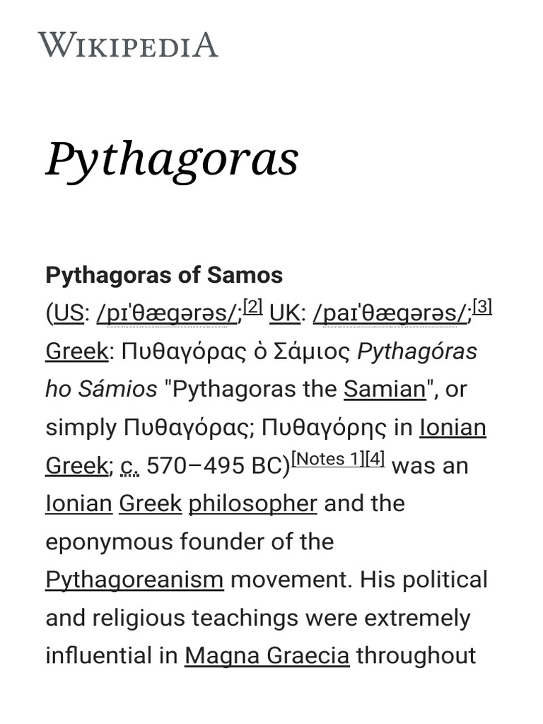Pythagoras | PDF | Pythagoras | Science