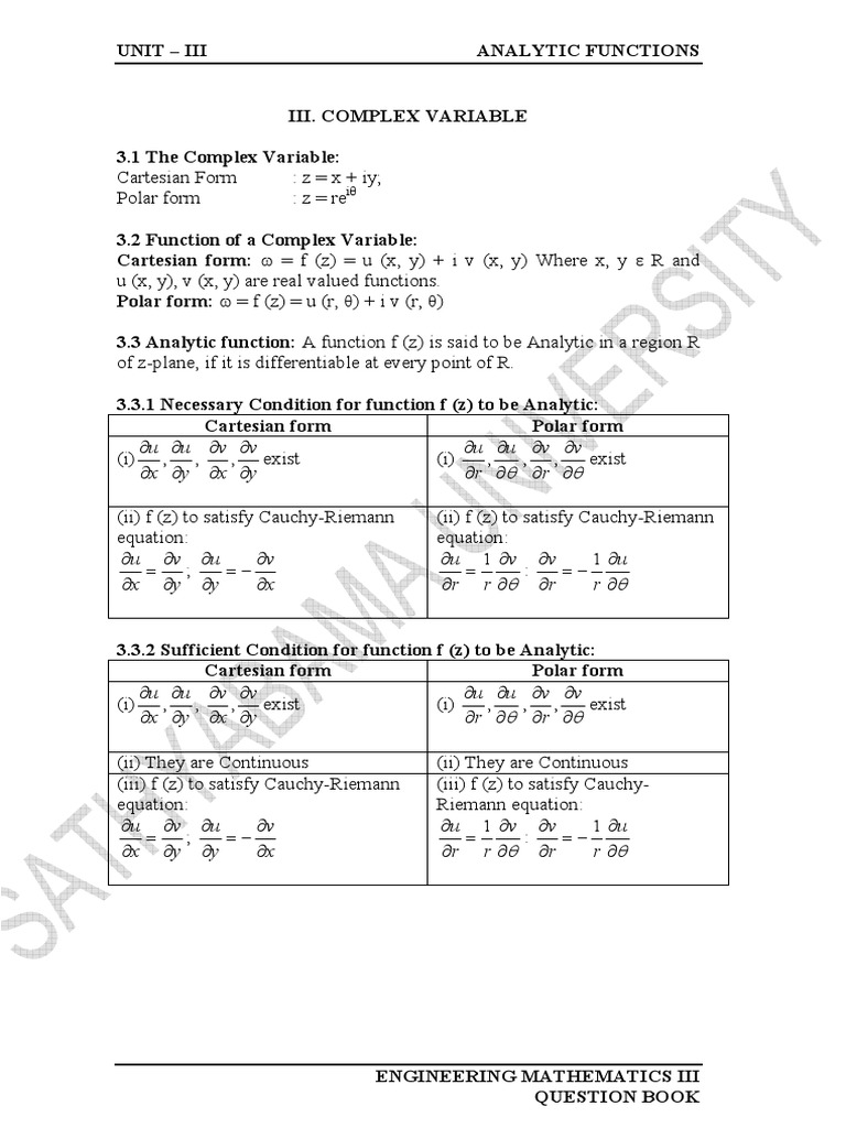 Unit Iii | PDF | Calculus | Mathematical Relations