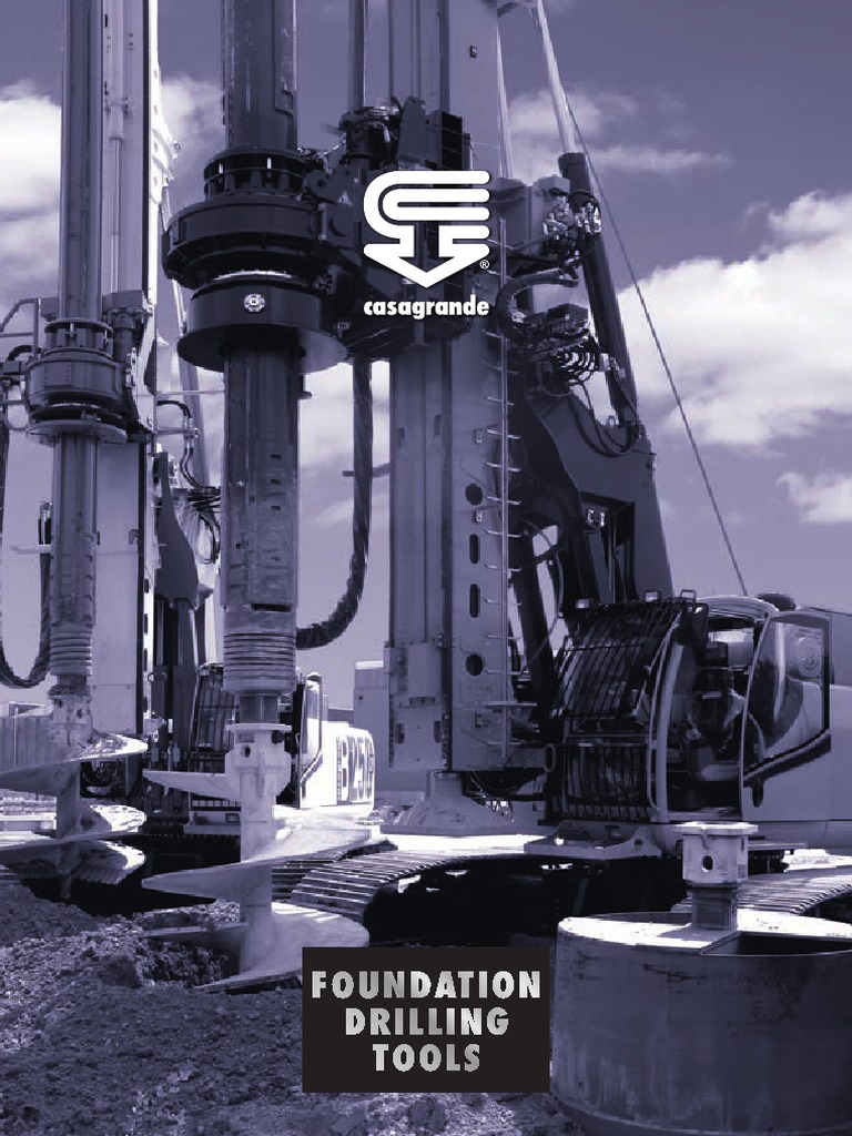 Foundation Drilling Tools Guide | PDF | Deep Foundation | Sand