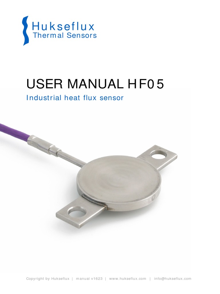 Industrial Heat Flux Sensor | PDF | Thermocouple | Calibration