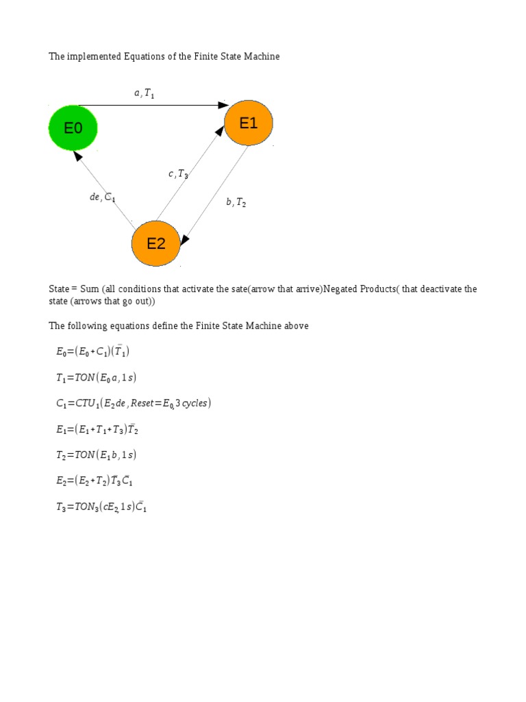 Finite State Machine Equations | PDF | Mathematical Analysis ...